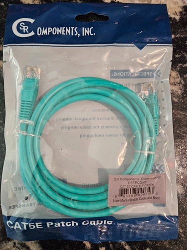 Green Cat5e Patch Cord RJ45 CAT5e Ethernet Cable Male/Male ends | eBay