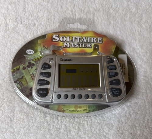 Solitaire Master Handheld Card Game Brand New Sealed Electronic Vegas ...