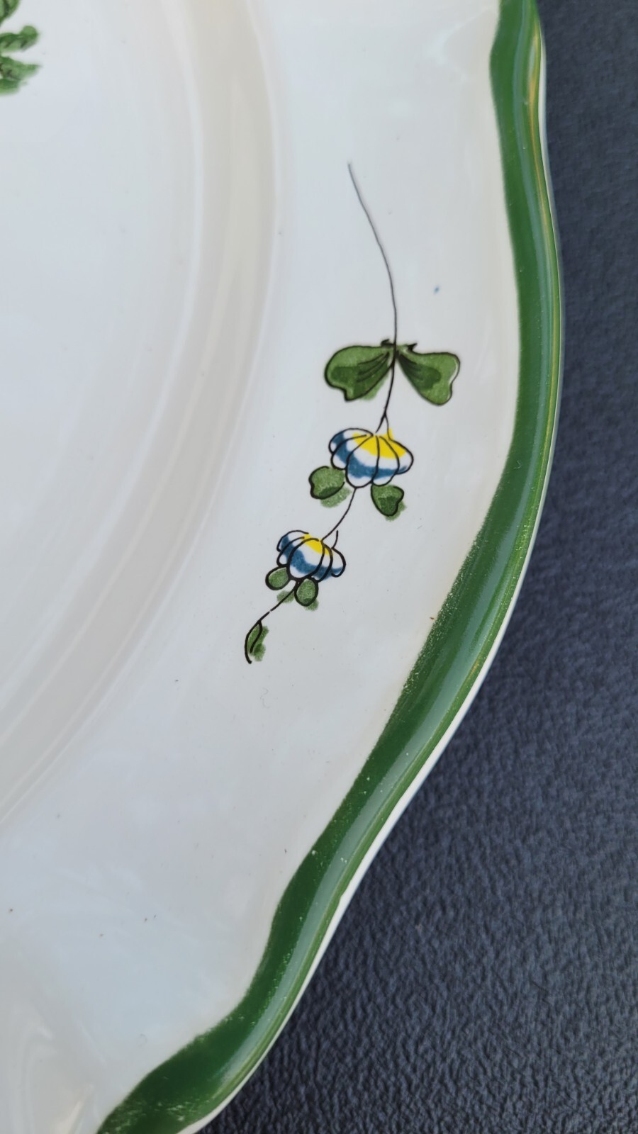 Varages France Hand Painted 12" Chop/Dinner Plate | eBay