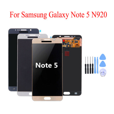 For Samsung Galaxy Note 5 N920 LCD Display Touch Screen Pre-Assembly ...