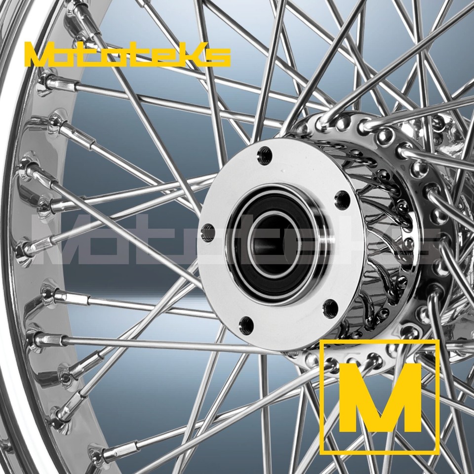 18X4.25 60 SPOKE WHEEL STAINLESS FOR HARLEY SOFTAIL SPORTSTER DYNA REAR ...