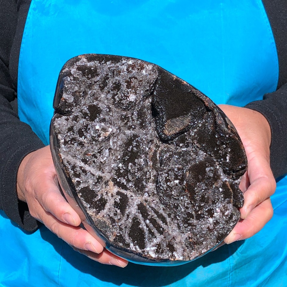 7.76LB Natural Turtle Back Stone Cave Shape Dragon Crystal Crack Gem ...