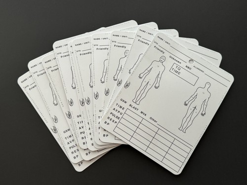 Combat Medical TCCC Cards (10 Pack) Tactical Combat Casualty Care IFAK ...
