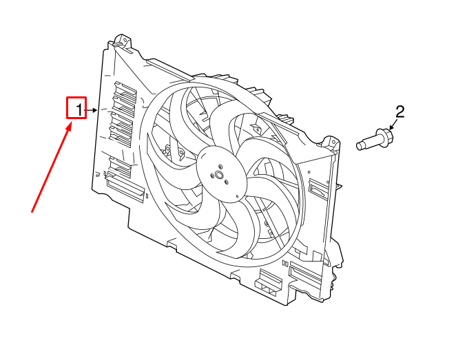 T2H45980 Electric Fan Jaguar XE Prestige Year 2014 1290357 for sale ...