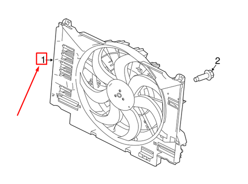 JAGUAR XE X760 Radiator Cooling Fan And cowl T2H45980 NEW GENUINE | eBay