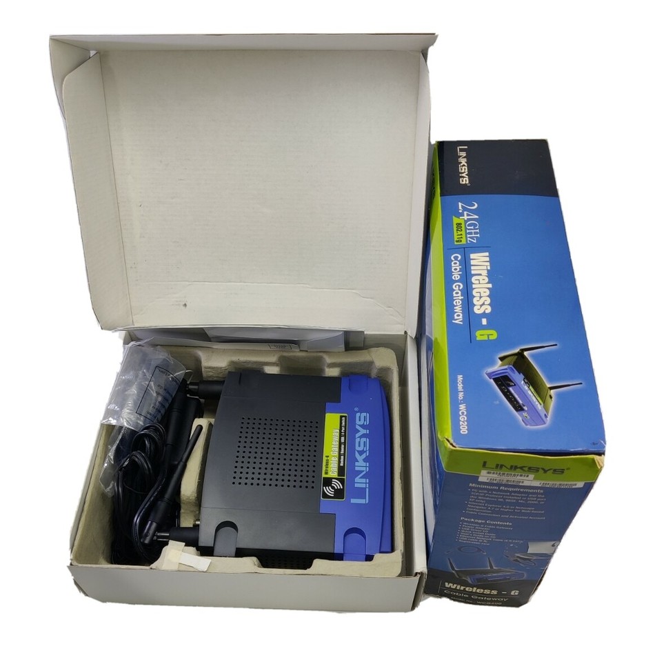Linksys Wireless-G Cable Gateway Modem Router Model # WCG200 | eBay
