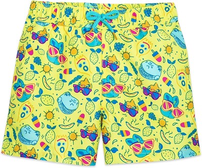 Disney Store Toy Story Boy's Swim Trunks Yellow Rex Forky Bunny & Ducky ...
