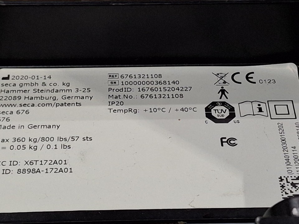 Seca Corp. 676 Digital Wheelchair Scale | eBay