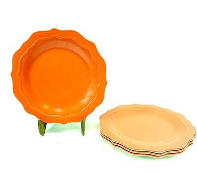 Threshold 8.75" Orange Dinner Plates Melamine Set of 4 | eBay