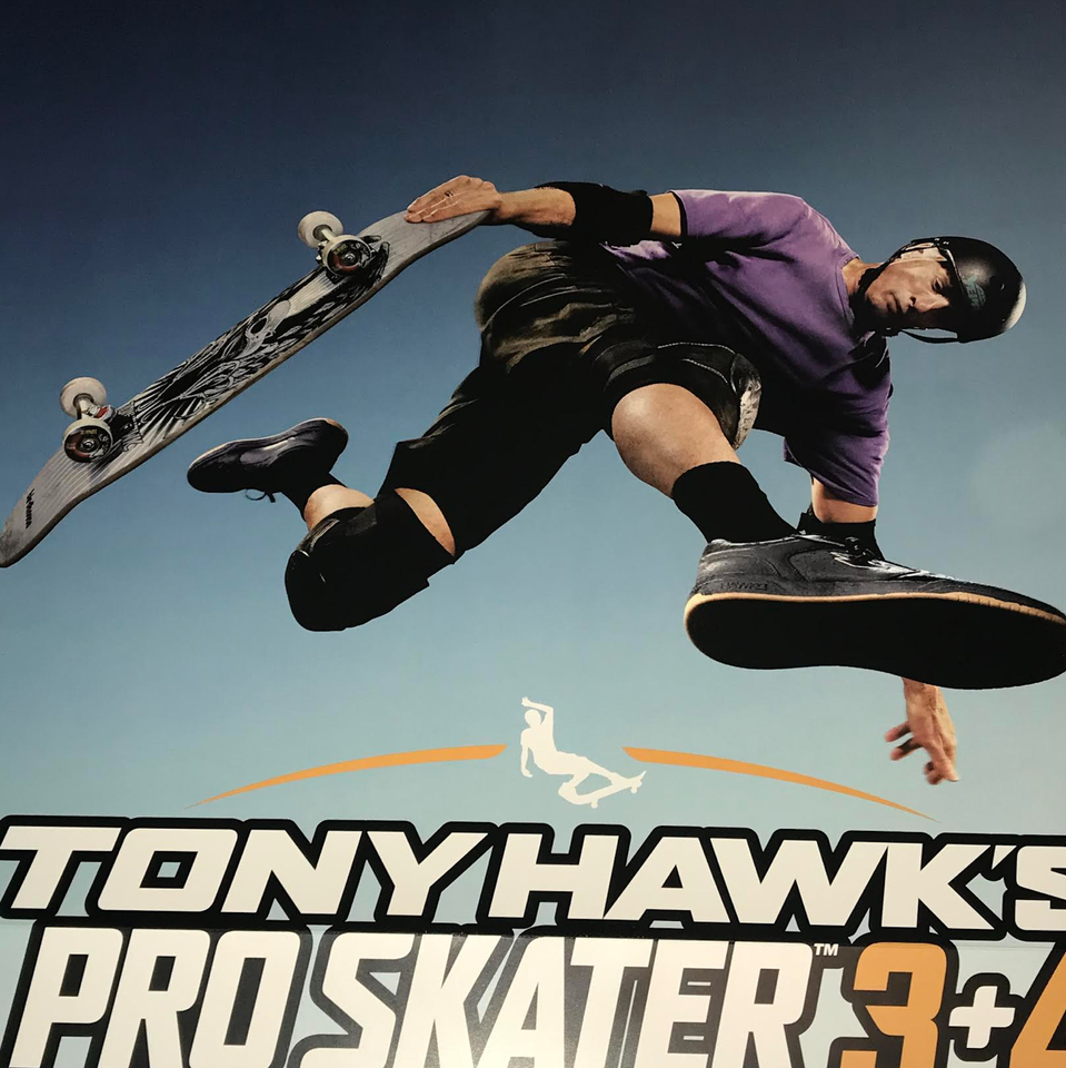 Tony Hawk Pro Skater 3 and 4 Remake GameStop Promotional Poster RARE ...