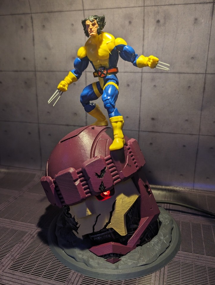 Marvel Legends Sentinel Head Display Stand WITH LED LIGHTING | eBay