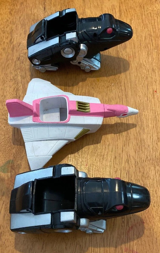 1995 Saban MMPR Power Ranger Plane and Frog Car Ninjazord Crane Mighty ...