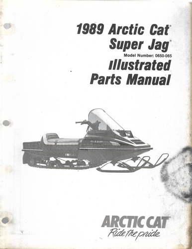 1989 Arctic Cat Super Jag 0650-065 Illustrated Parts Manual | eBay