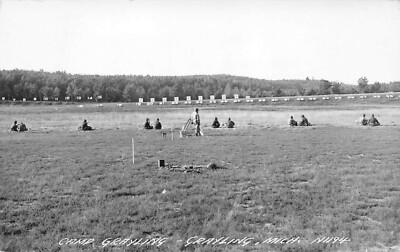 Camp Grayling The Rifle Range National Guard Grayling,MI Vtg 1961 RPPC ...