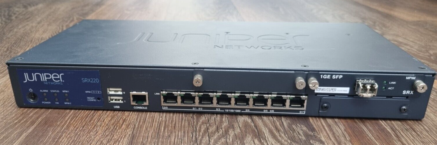 Juniper SRX220H2 - inc. PSU - Fully Refurbished with latest Juniper ...