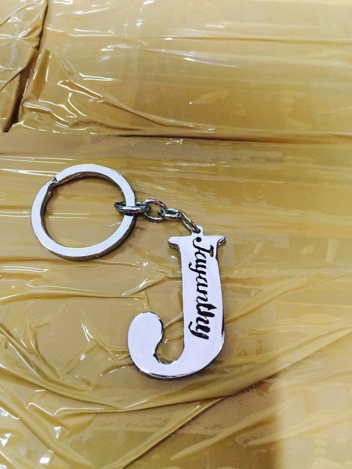 Personalized Custom Name Inside A Letter Hand Carved Silver Color Great ...