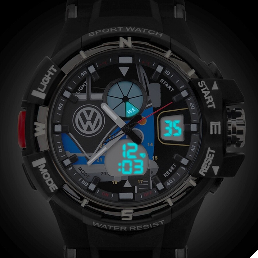 2018 VOLKSWAGEN Watch Authentic Men VW-HippieVan Polyurethane | eBay
