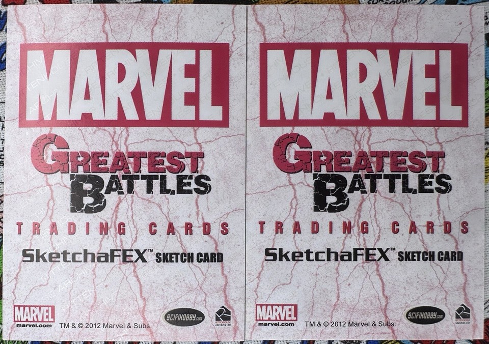 Marvel Greatest Battles SketchaFEX Card Spider-Woman vs Venom Artist ...