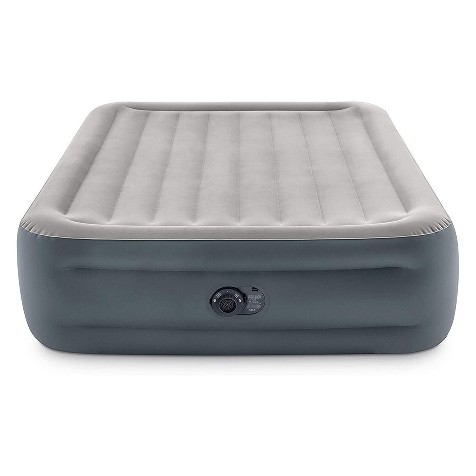 Intex Dura Beam Essential Rest Blow Up Queen Mattress Air Bed with ...