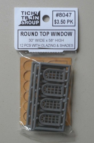 ROUND TOP WINDOW HO 1:87 SCALE LAYOUT DIORAMA TICHY TRAINS 8047 | eBay