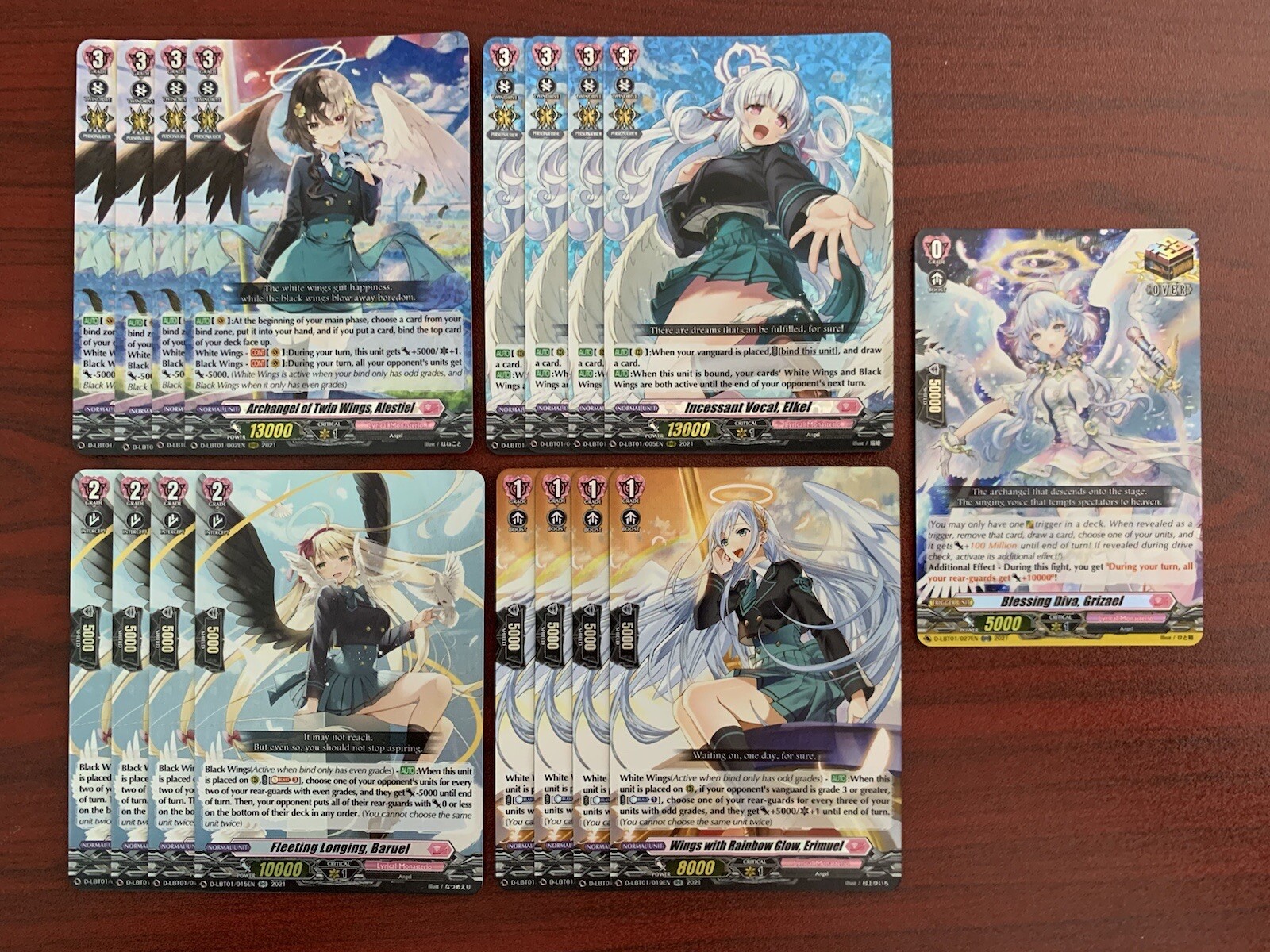 CARDFIGHT VANGUARD D-LBT01 ARCHANGEL OF TWIN WINGS ALESTIEL PLAYSET ...