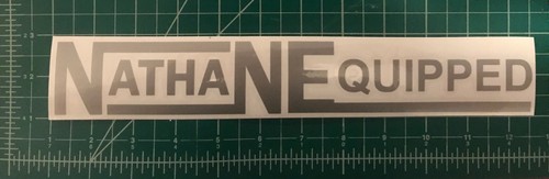 "Nathan Equipped" Vinyl Decal - Nathan Airchime Railroad Train Horn | eBay