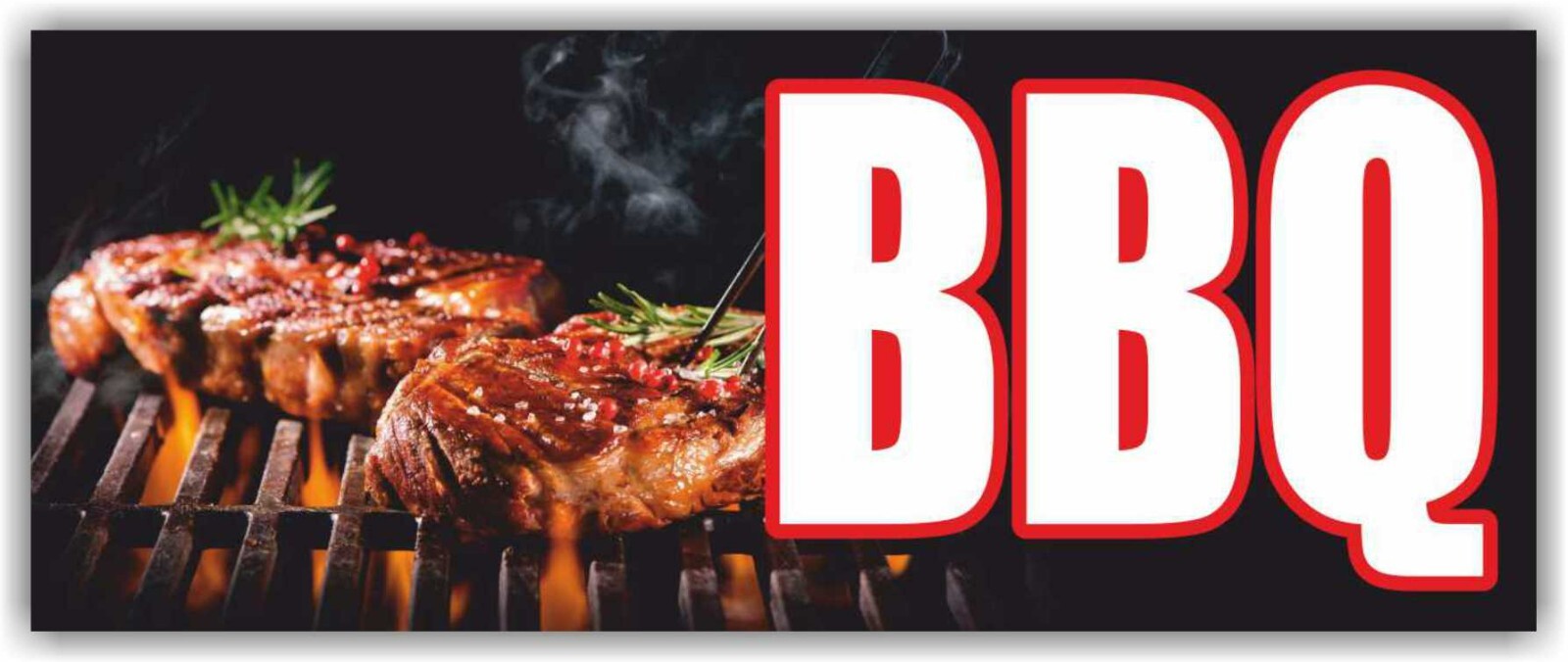 BBQ Advertising Banner Vinyl Mesh Sign HOT WINGS Chicken Street Food ...