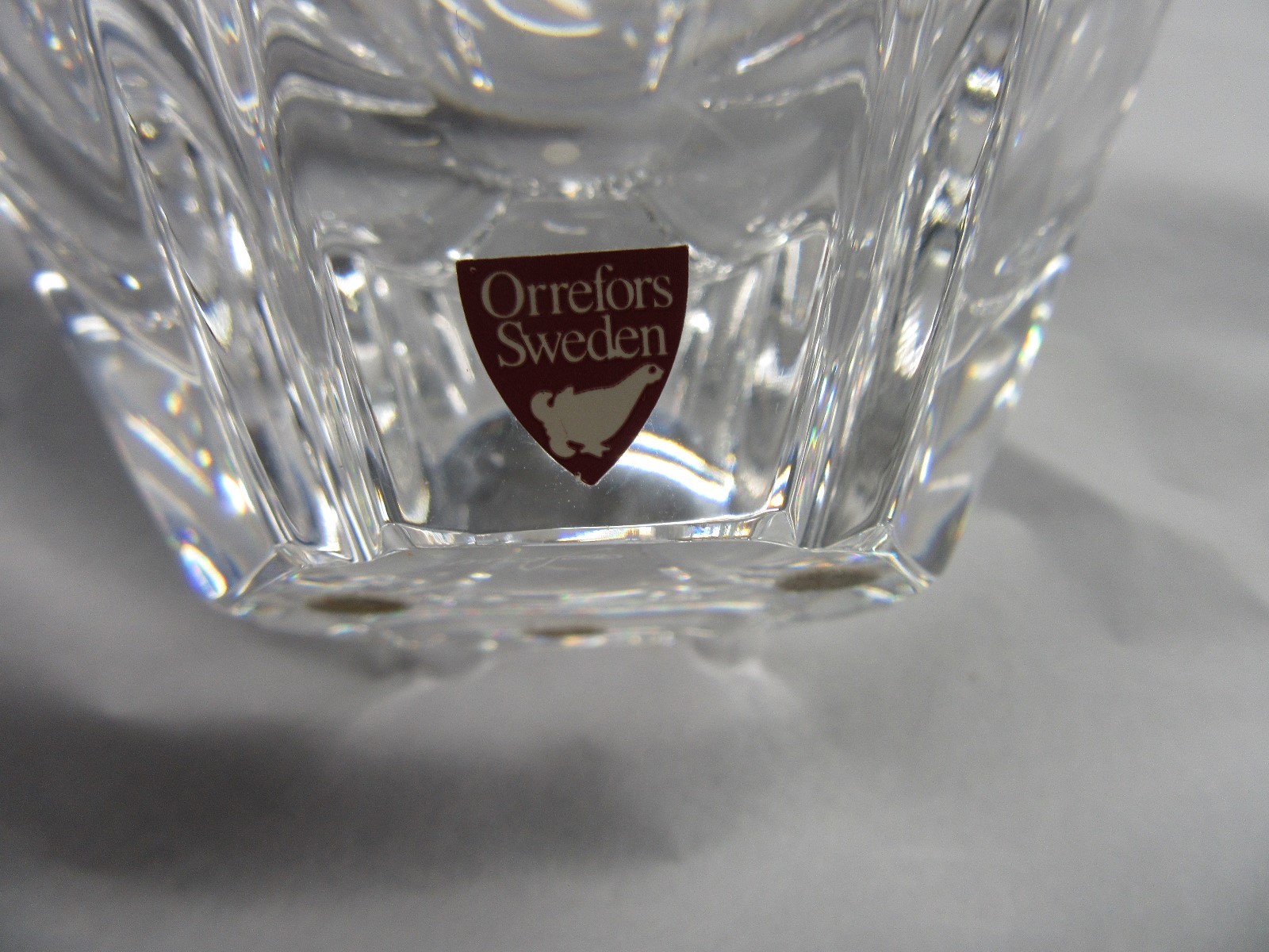 Orrefors Sweden Orion Crystal Glass Signed Bowl Dish | eBay