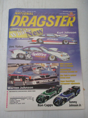 NATIONAL DRAGSTER MAGAZINE JANUARY 19, 2001 JIM YATES WARREN JOHNSON ...