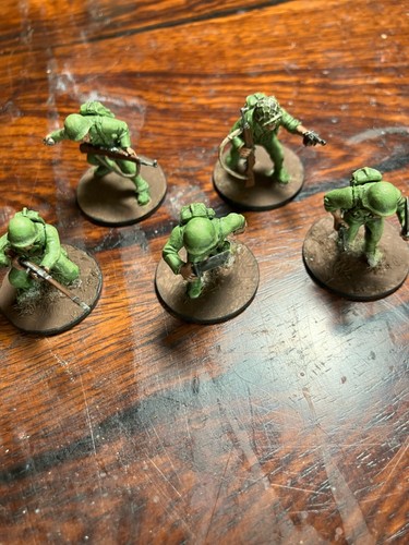 WWII bolt action 28 mm assembled painted American/Russian metal slug ...