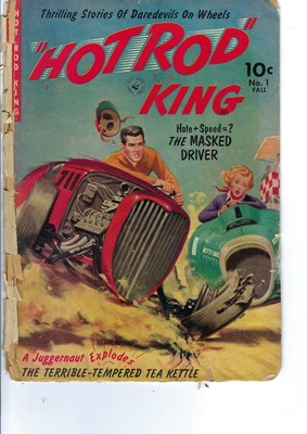 First issues, Vol.1 #1, of 3 vintage, hot rod, drag racing comics. Rare ...