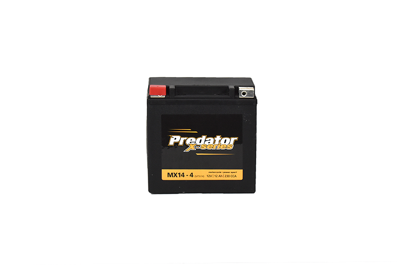 MX14-4 Predator X Series Battery - AGM 220cca DEKA ETX14 MBTX12U YTX14 ...