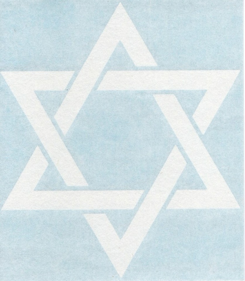 Star of David - Shield Magen Judaism Car Bumper Window Vinyl Decal ...