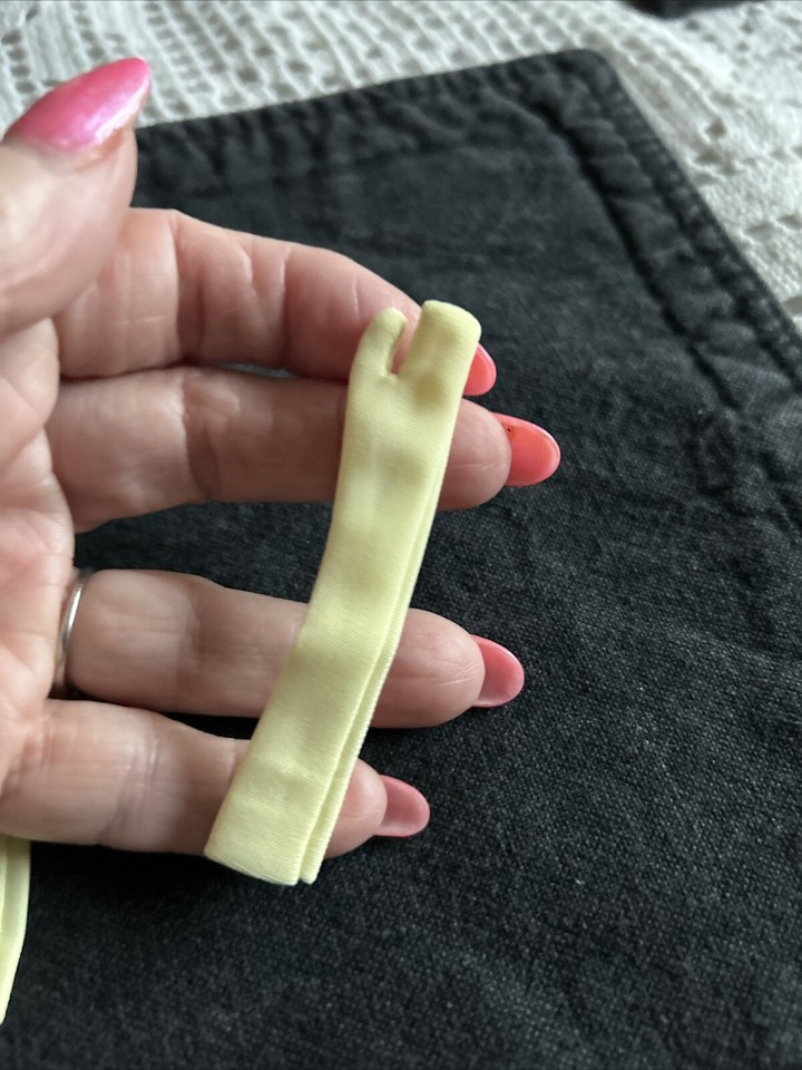 Fit. Barbie Doll Gloves. Long Pale, YELLOW Nylon Stretch | eBay