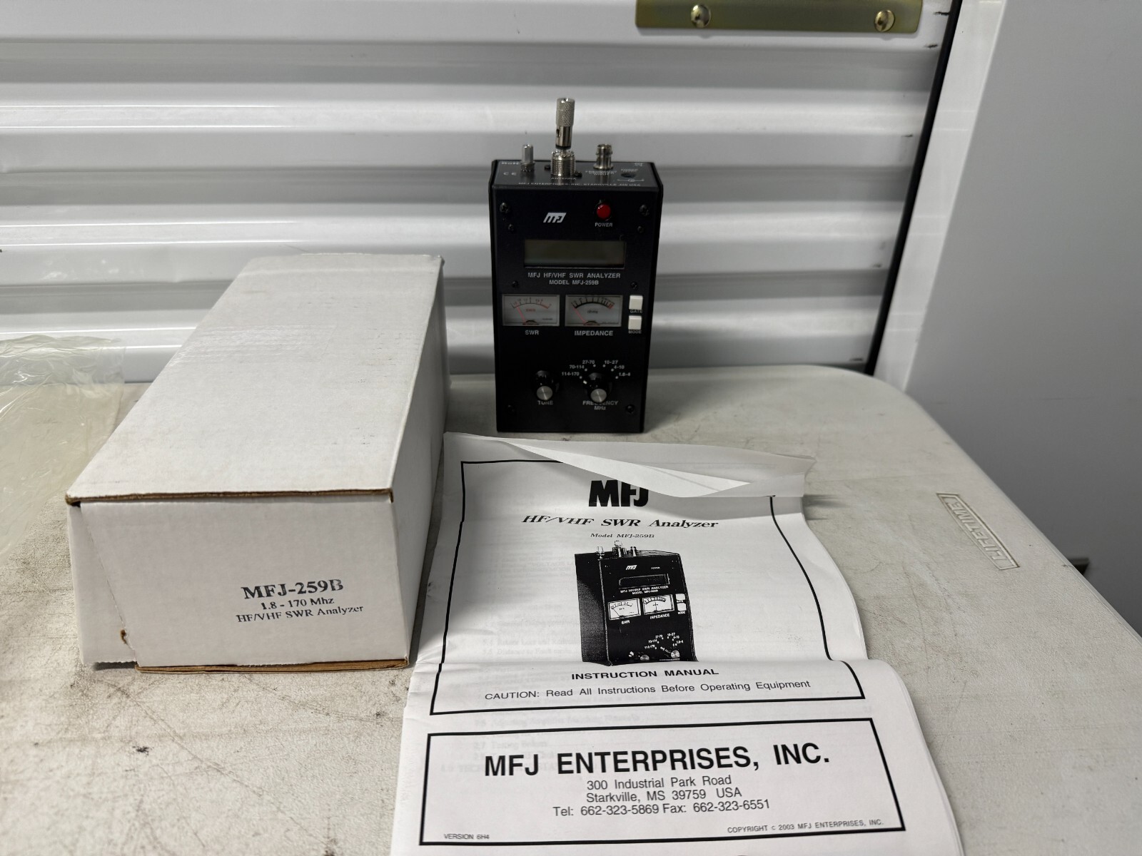 MFJ-259B HF/VHF SWR Analyzer 1.8MHz-170MHz -With Manual and Box | eBay