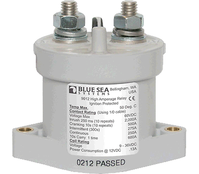 Blue Sea Systems 9012 L Solenoid 12/24v DC 250a for sale online | eBay