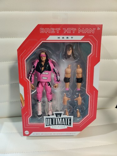 Mattel WWE Ultimate Edition Bret "Hit Man" Hart Action Figure New ...