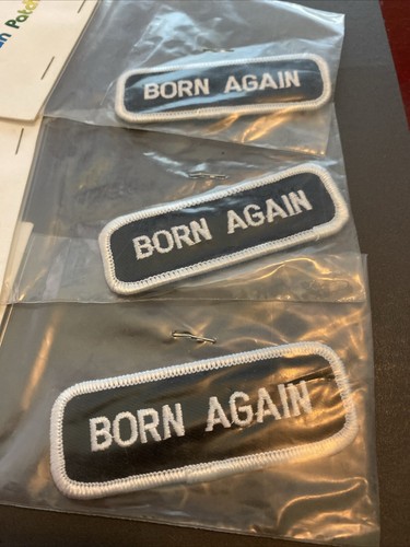 Lot Of 3 BORN AGAIN Iron On Biker Patches | eBay