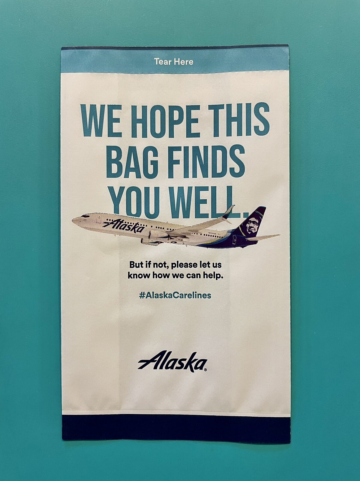 2022 ALASKA AIRLINES BARF BAG | eBay