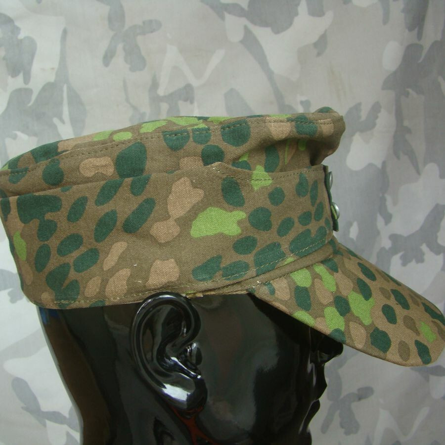 SIZE XL WW2 GERMAN ELITE EM M43 SUMMER DOT44 Peas CAMO FIELD COTTON CAP ...
