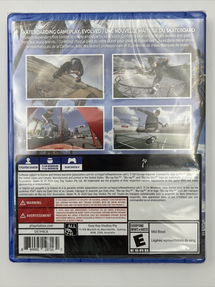 Skater XL (PS4) Brand New 884095197179 | eBay