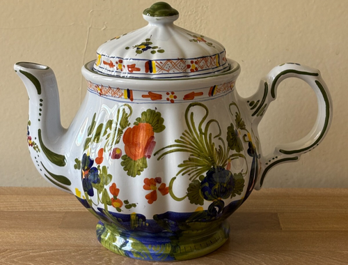Lovely Vintage Deruta Faenza Carnation Garofano Pattern Teapot signed Brolli | eBay