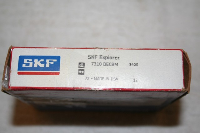 SKF 7310 BECBM Angular Contact Ball Bearing 50mm Bore 110mm Outside ...
