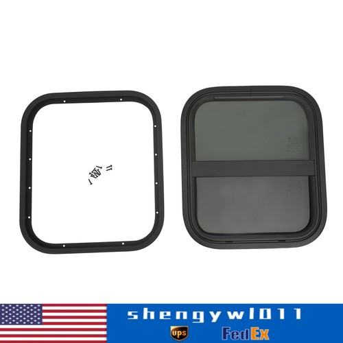 Black Vertical Sliding Window RV Window Universal For Trailer Camper 14 ...