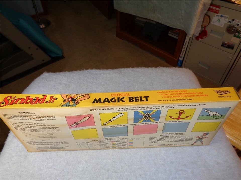 SINBAD JR OFFICIAL MAGIC BELT 1965 Voplex Vintage Store Stock Mint in ...