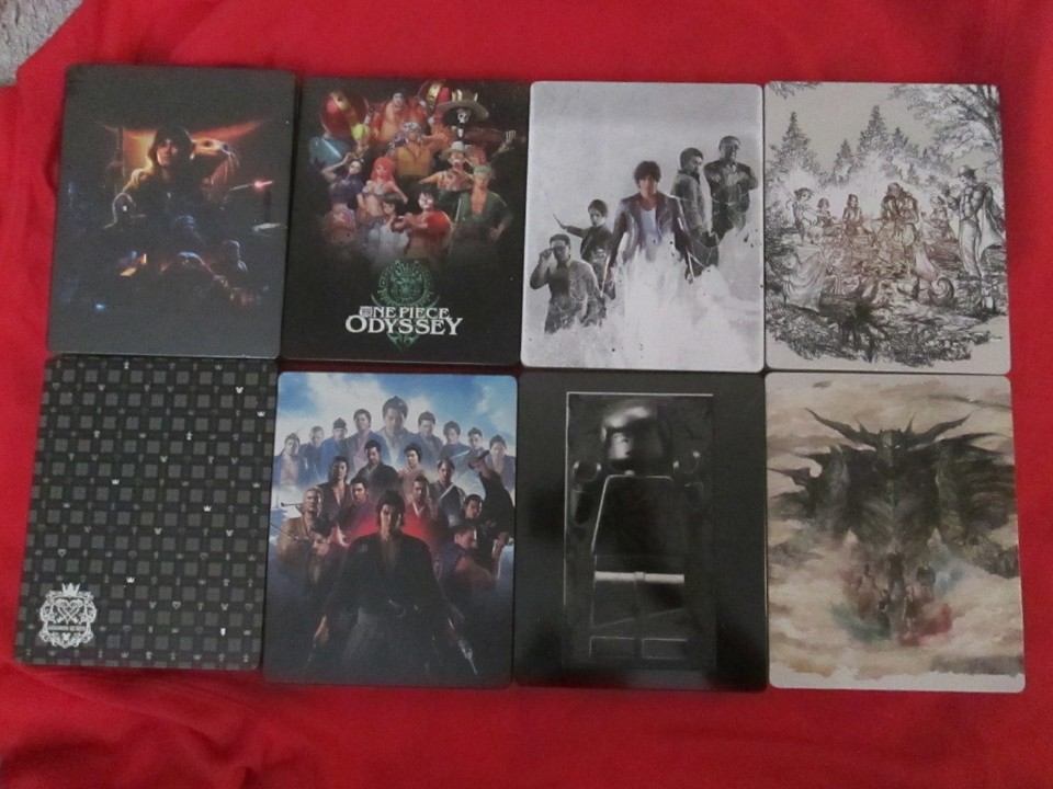 Videogame PS4 Ps5 Steelbook Case Lot, Lost Judgement, Octopath Traveler ...