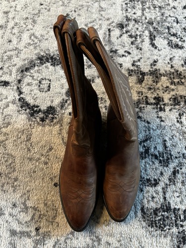 Boulet Mens Size 9 3E Brown Cowboy Boots 0096 | eBay