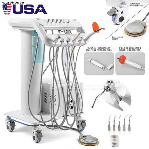 Portable Dental Delivery Unit Cart Air Compressor Cabinet Scaler ...