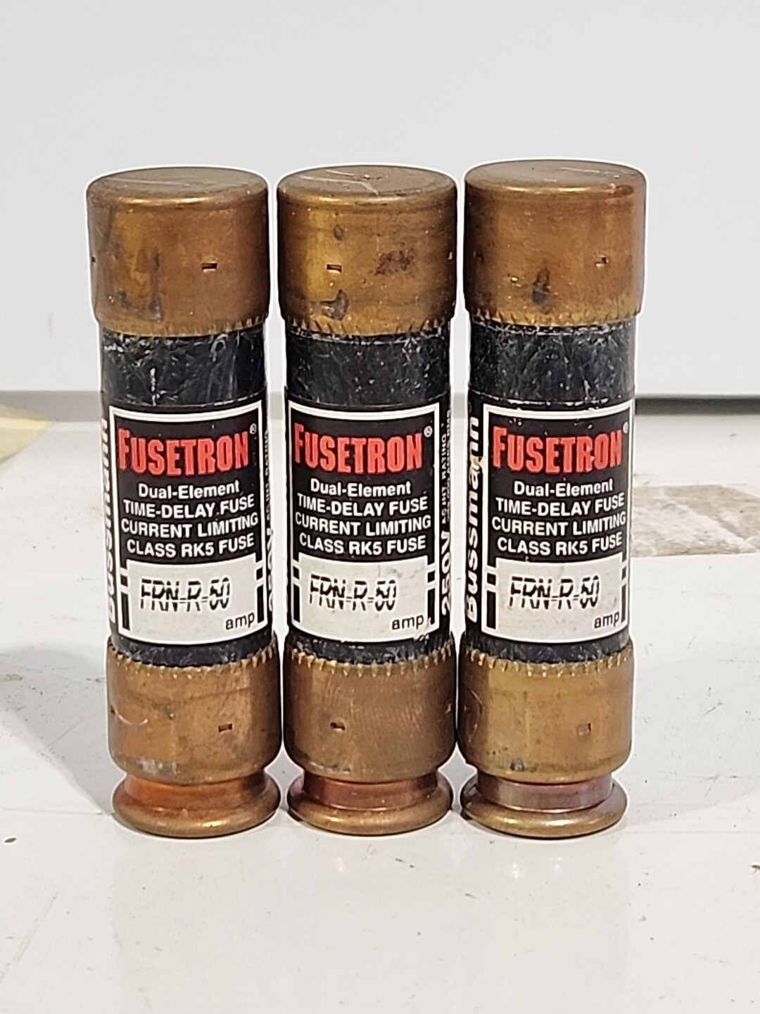 (3) FUSETRON FRN-R-50 50A 250VAC, RK5 Fuses | eBay