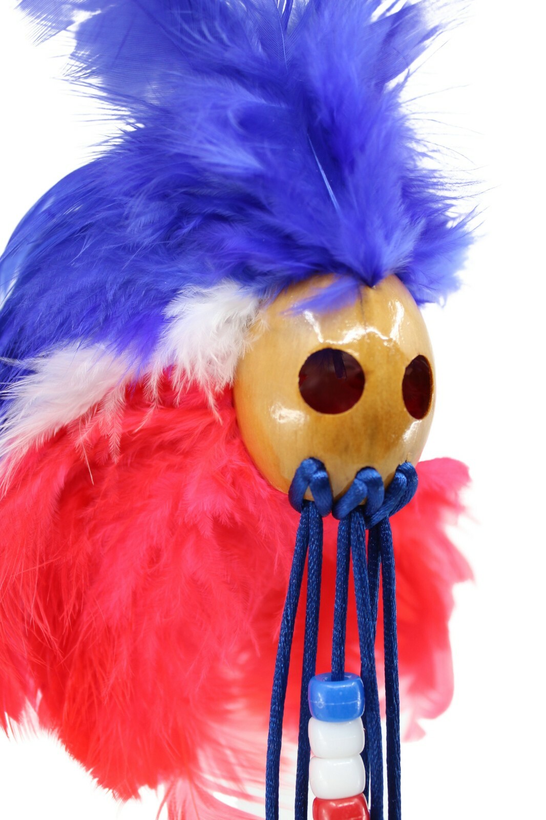 Ikaika Hawaiian Warrior / Koa Helmet Hanging Car Decor - 1" Kamani Nut ...